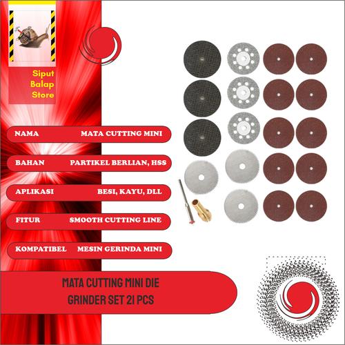 Jual MATA CUTTING MINI DIE GRINDER SET 21 PCS - ROTARY TOOL KIT SET ...