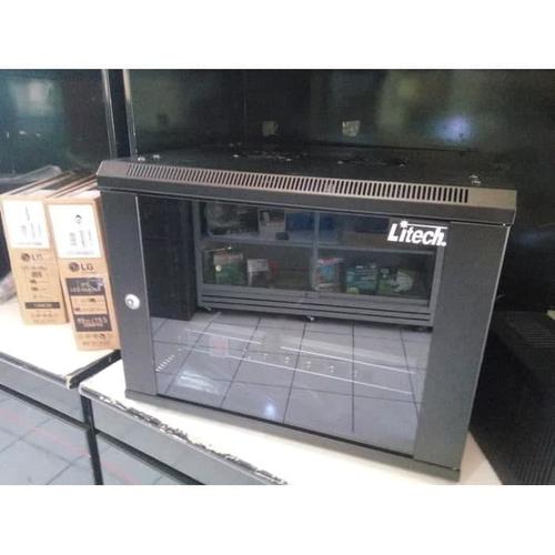 Jual Litech Rack Server 8U Depth 500mm Single Door / litech wallmount ...