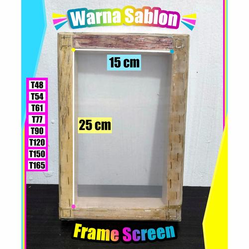 Jual Frame screen sablon 15 x 25 - kayu saja - Jakarta Barat - WARNA ...