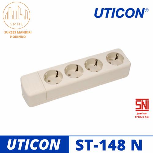 Jual Uticon StopKontak 4 Lubang ST-148 N Kotak Kontak Multi Original ...