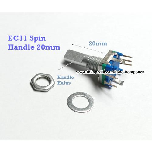 Jual Rotary Encoder 5pin EC11 Switch Audio Digital Potentiometer 20mm ...