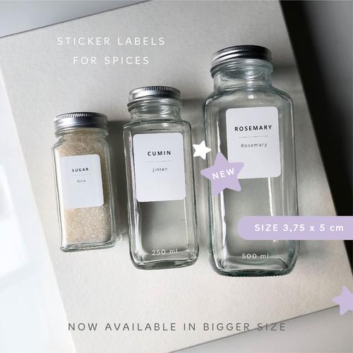 Jual Sticker label botol bumbu|spices jar label - STICKER ONLY - NO ...