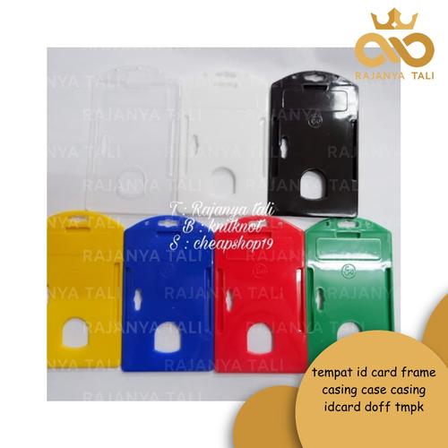 Jual tempat id card frame casing case casing idcard doff tmpk - Hitam ...