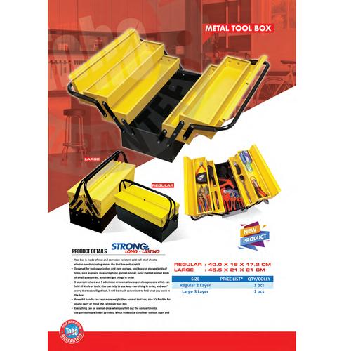 Jual Toho Japan Tool Box Metal/Besi 3 Layer/Susun HEAVY DUTY PREMIUM ...
