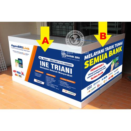 Jual STIKER VINYL UNTUK MEJA BRILINK, UKURAN BISA CUSTOM - 60X40CM ...