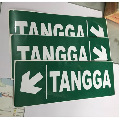 Jual Sign stiker tangga naik turuh gedung keselamatan petunjuk tanda ...