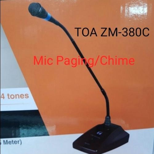 Jual Mic Paging/Chime Microphone TOA,tipe ZM-380C - Jakarta Pusat ...