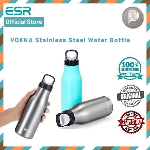 Jual ESR VOKKA Stainless Steel Water Bottle [450 ml] - Silver Gray ...