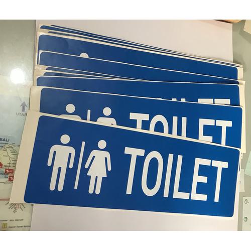 Jual Sign Toilet Stiker Tanda Pintu Dinding WC kamar mandi - Kota ...
