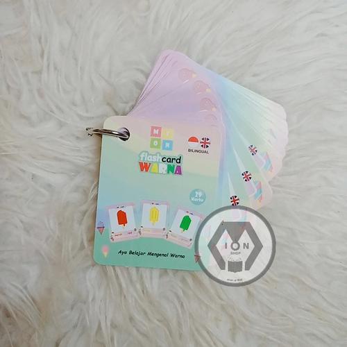 Jual Flash Card Warna Kartu Pintar belajar Mengenal Warna Flashcard ...