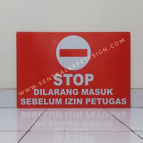 Jual Rambu Dilarang Masuk 60cm x 40cm 2 sisi - Jakarta Barat - SENTRAL ...