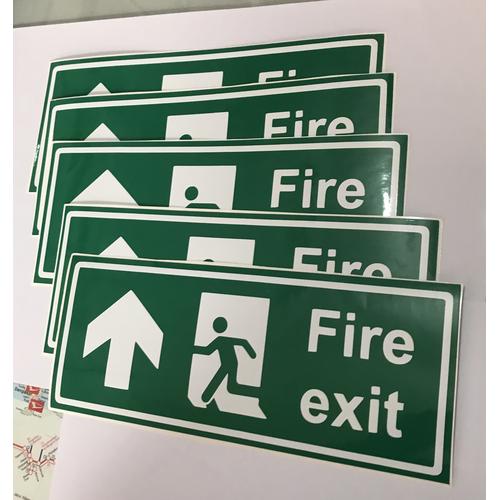 Jual Sign stiker Fire exit Tangga kebakaran exit lari safety jalur ...