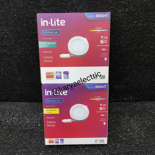Jual LAMPU PANEL LED DOWNLIGHT IN-LITE INLITE 6WATT BULAT OUTBOW ...