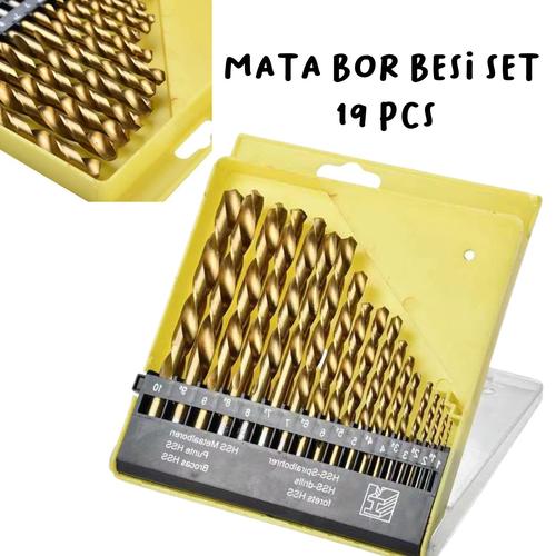Promo Mata bor besi set 19 pcs //19 Piece HSS Drill Bit Set 1mm-10mm ...