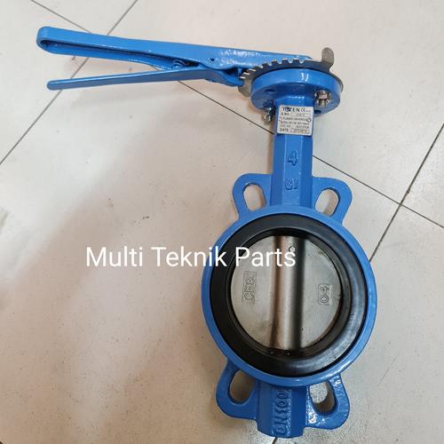 Jual Tozen butterfly valve jis 10k 12" inch body cast iron model gear ...