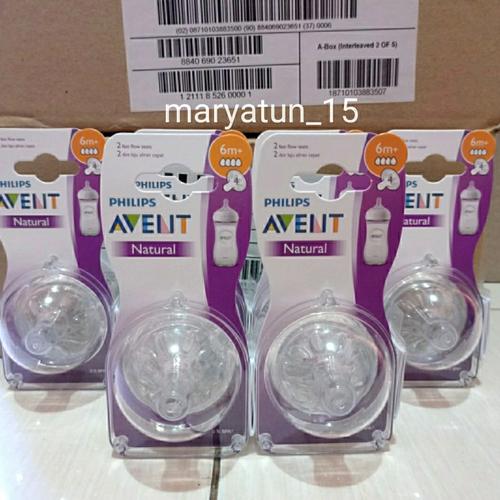 Jual philips avent teat natural 2pcs | nipple / dot natural botol susu ...