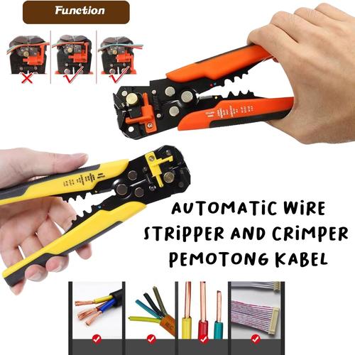 Promo AUTOMATIC WIRE STRIPPER DAN CRIMPER // PEMOTONG KABEL OTOMATIS ...