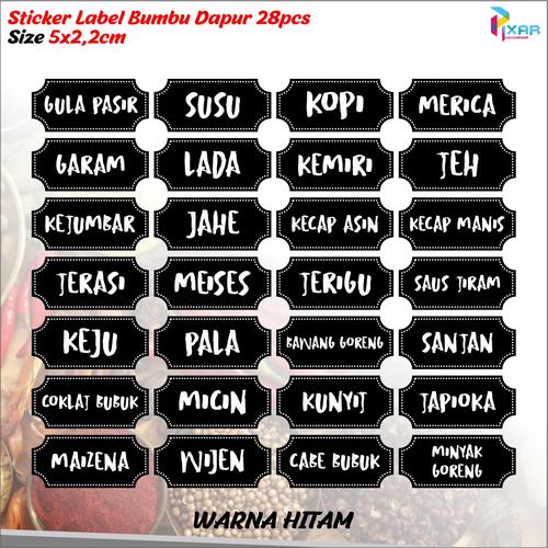 Jual STIKER LABEL BUMBU DAPUR CUSTOM TULISAN AWET TAHAN AIR PERIUM ...