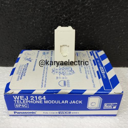 Jual OUTLET TELEPON JACK MODUL TELEPON 6P4C PANASONIC WEJ2164 WIDE ...