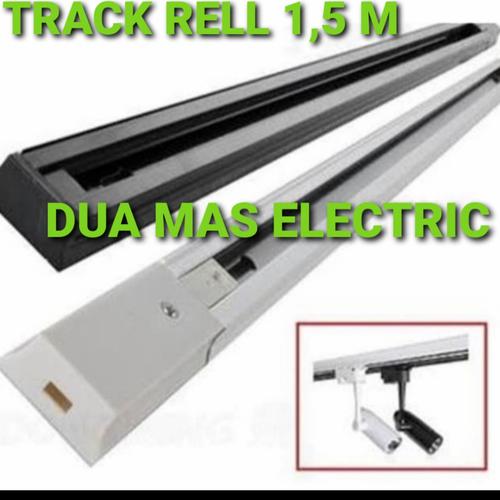 Jual TRACK RELL REL LAMPU 1,5 METER HITAM PUTIH 1,5METER 1,5M 1,5 M ...