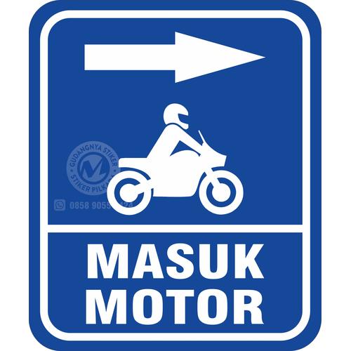 Jual STIKER VINYL RAMBU MOTOR MASUK 40X48 CM - Kota Tangerang Selatan ...
