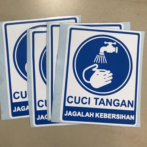 Jual Sign Sticker Cuci Tangan Jagalah Kebersihan - Kota Surabaya ...