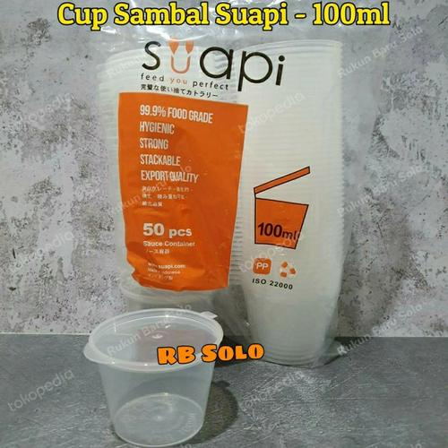 Jual Cup Sambal Suapi + Tutup 100 ml (isi 50) - Kota Surakarta - Rukun ...