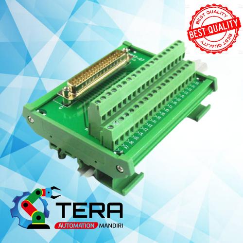 Jual DB37 37 Pin Male socket terminal block breakout board adapter DIN ...