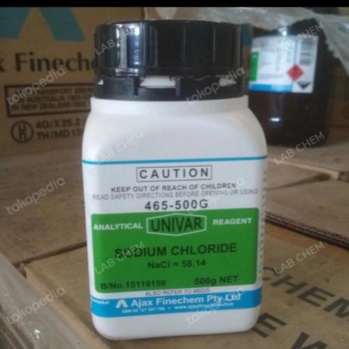 Jual SODIUM CHLORIDE / NaCl, UNIVAR 465-500g - Kota Depok - LAB CHEM ...