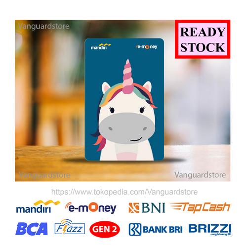 Jual Kartu Emoney Mandiri Etoll Design Gambar Unicorn Kuda Imut - 1SISI ...