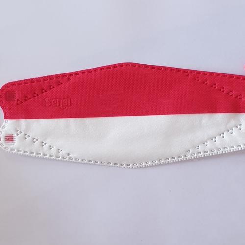 Jual Masker Merah Putih Sensi Convex mask 4 ply orignal Sensi 100% ...