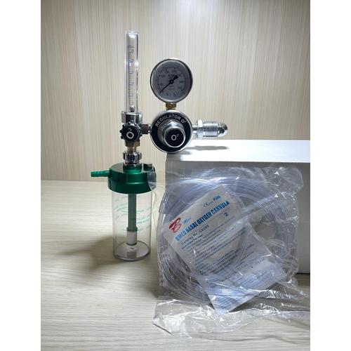 Jual Sambungan Gas Medis + Tabung Oksigen + Humidifier Botol Hijau ...