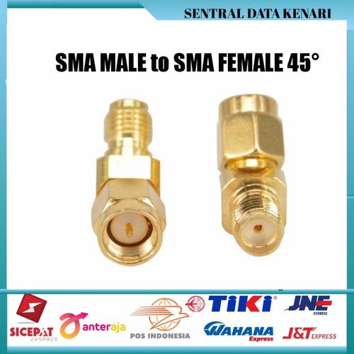 Jual Konektor Adapter SMA male to SMA female 45 degree - Jakarta Pusat ...