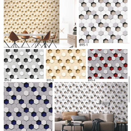 Jual Wallpaper Dinding 3D Bee geometric design - 4 - Jakarta Utara ...