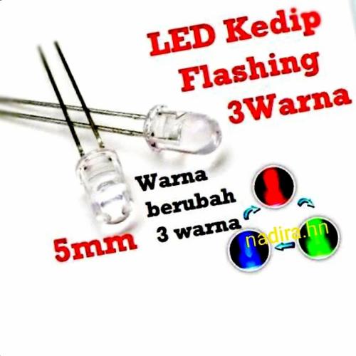 Jual led 3in1 flashing kedip bergantian 3 warna 2.8/3v 5V 12V clear 5mm ... Jual led 3in1 flashing kedip bergantian 3 warna 2.8/3v 5V 12V clear 5mm ...