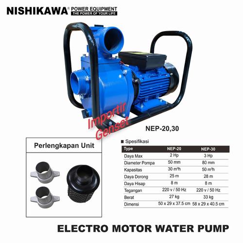 Jual pompa air elektrik 2 hp - 3 hp.. electro motor water pump - 3 hp ...