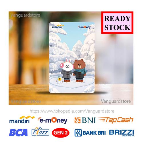 Jual Kartu Emoney Mandiri Design Gambar Cony, Brown, Sally Line - 1 SISI - BCA FLAZZ - Jakarta ...