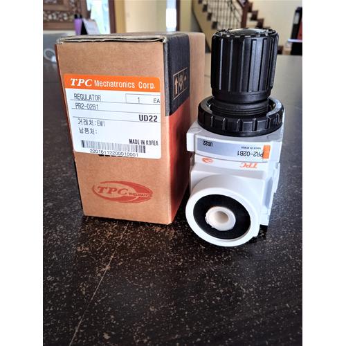 Jual TPC Pneumatic PR2-02B1 Air Regulator + panel nut/bracket drat 1/4 ...