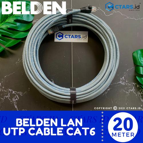 Jual Belden LAN Cable Cat6 20 Meter SIAP PAKAI Kabel Data UTP Cat 6 ...