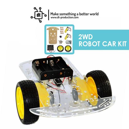 Jual KIT Chasis Robot Mobil Arduino 2WD Smart Car Chassis Acrylic 2 WD ...