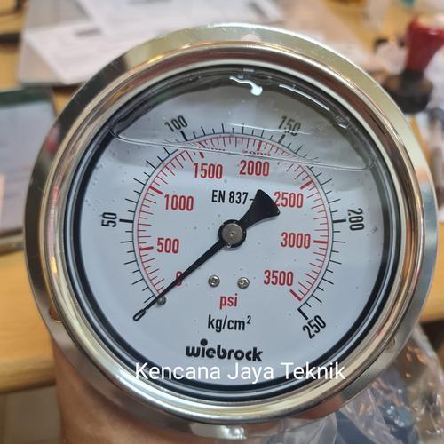 Jual Pressure Gauge Payung Stainless Kuningan 4" inch 250 kg/bar 3500 psi - Jakarta Barat ...
