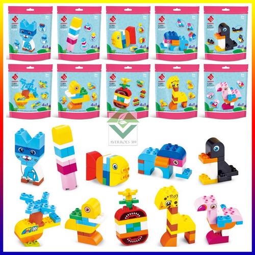 Jual SMONEO Duplo Mainan Balok Lego Bricks Anak Seri Animal Kartun ...