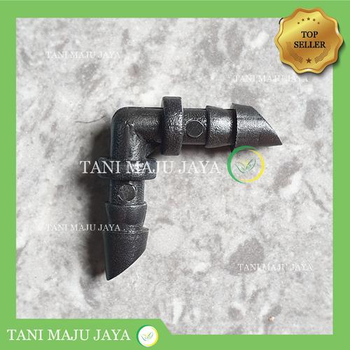 Jual Konektor Tee Siku 2 Cabang Selang Irigasi 7mm T Connector Elbow ...