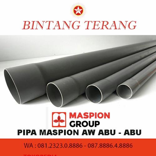 Jual Pipa PVC Maspion meteran 1/2 inch / Pipa Paralon Maspion Aw 1/2 ...