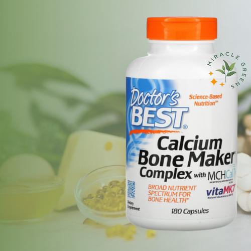 Jual doctor's best calcium bone maker complex 180 capsules osteoporosis ...