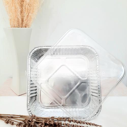 Jual Wadah Alumunium Aluminium Foil Tray Persegi 20x20 cm plus /tanpa ...