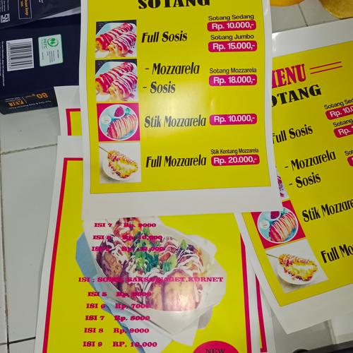 Jual Stiker menu poster - Kota Tangerang Selatan - De'print | Tokopedia