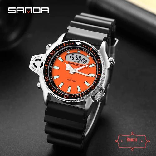 Jual Jam SANDA 3008 New Fashion Diver Sport Casual Style Watches - Kota ...