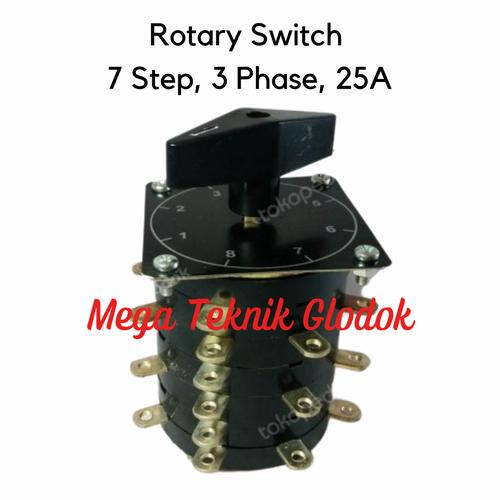 Jual Rotary Switch 7 Step 3 phase 25A selector switch kdh25-4-8 - Jakarta Barat - Mega Teknik ...