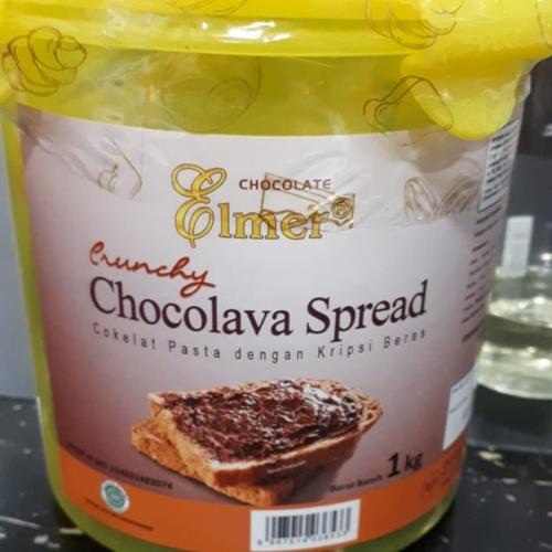 Jual elmer spread crunchy chocolava 1 kg/ selai roti/ selai roti bakar ...